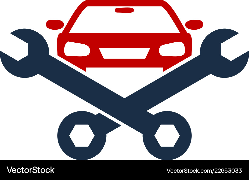 Car Repair Logo Design Auto Repair Logo Design Royalty Free Vector