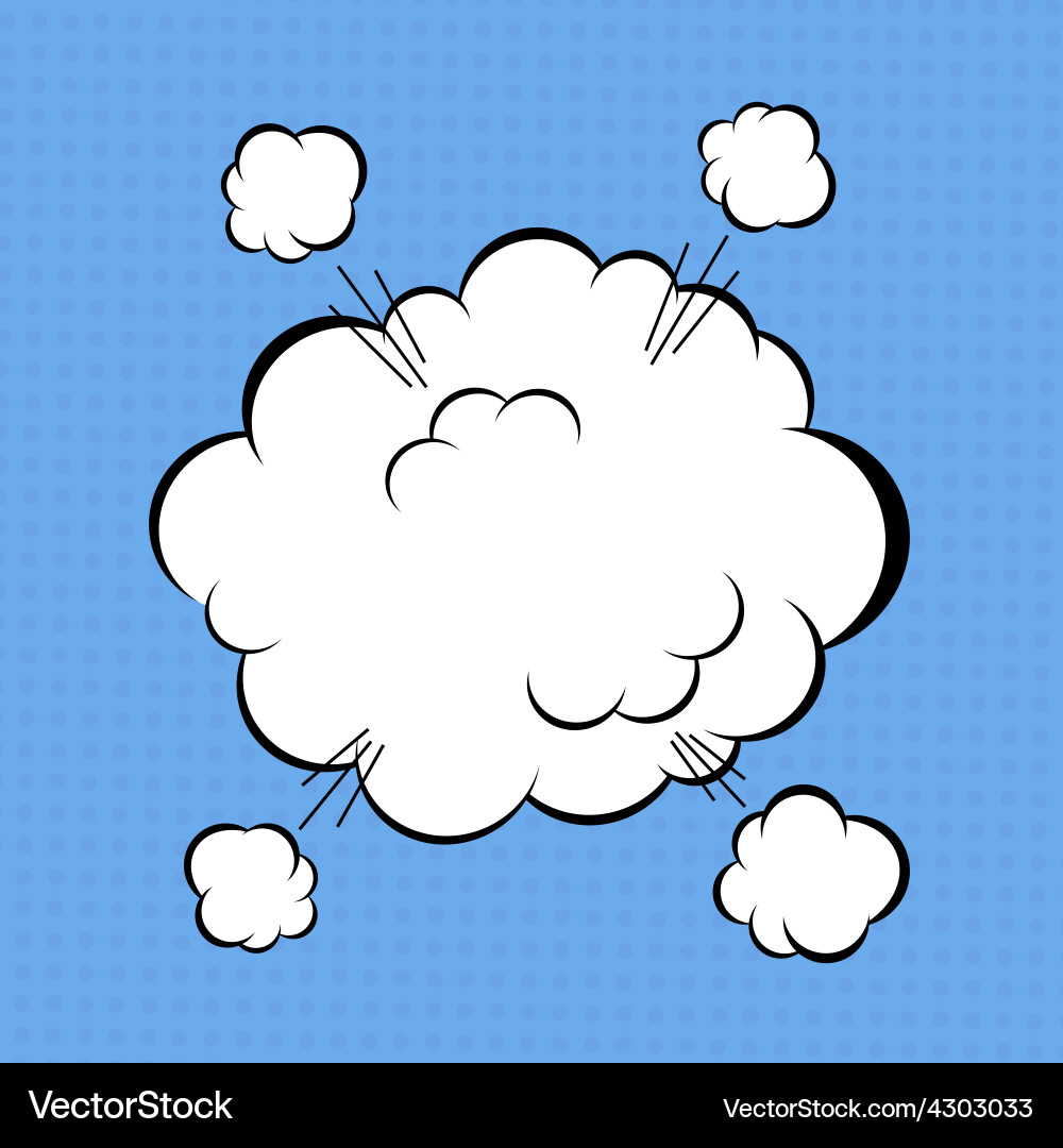 Comic cloud Royalty Free Vector Image - VectorStock
