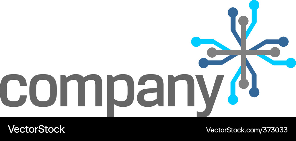 Connectivity & Network Logo Royalty Free Vector Image