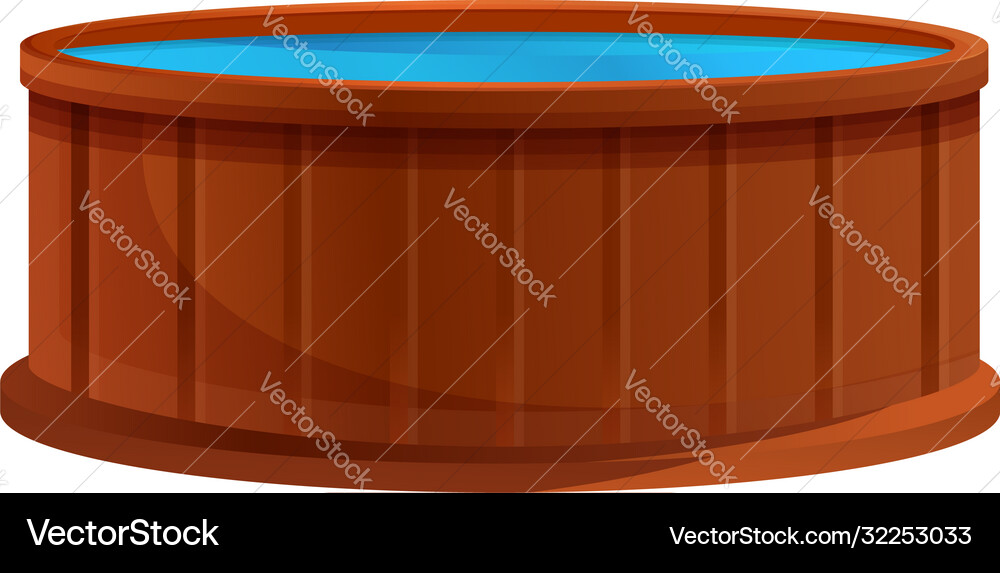 Jacuzzi Ikone Cartoon Stil Lizenzfreies Vektorbild