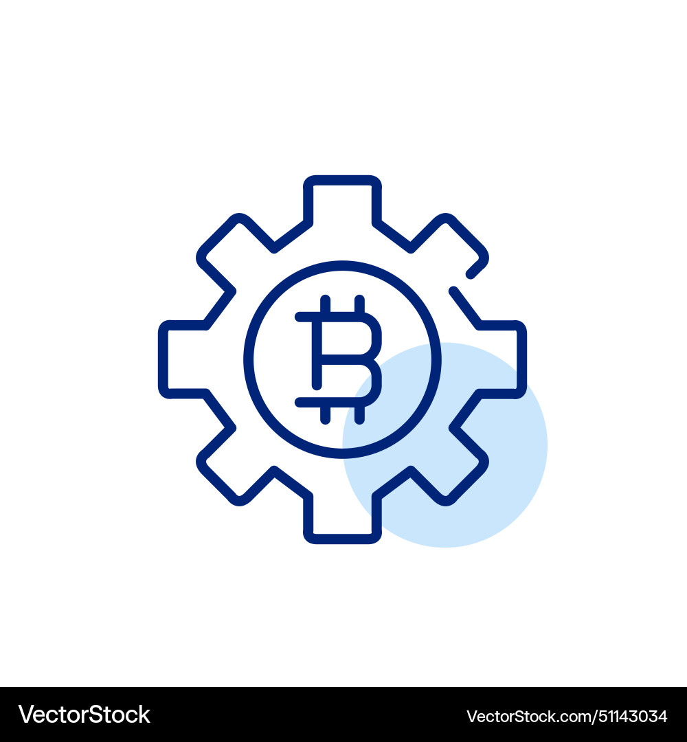 Blockchain automation and network optimization Vector Image