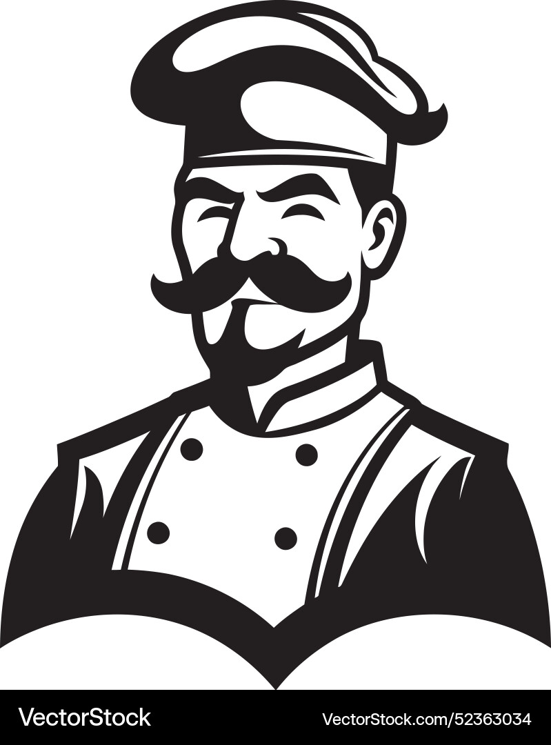 Cartoon chef graphics bundlechef icons in vibrant Vector Image