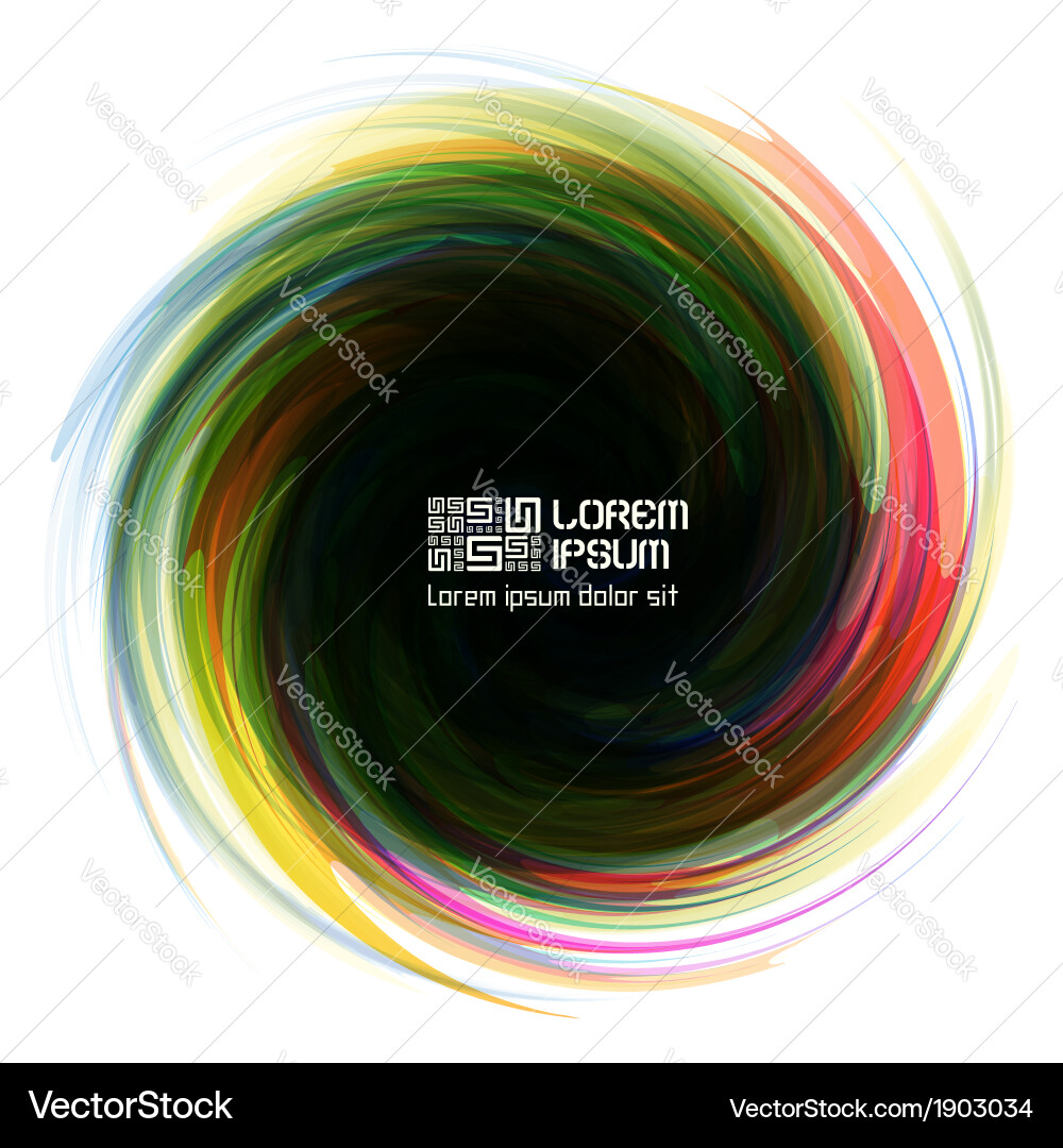 Dynamic Color Swirl Royalty Free Vector Image - VectorStock