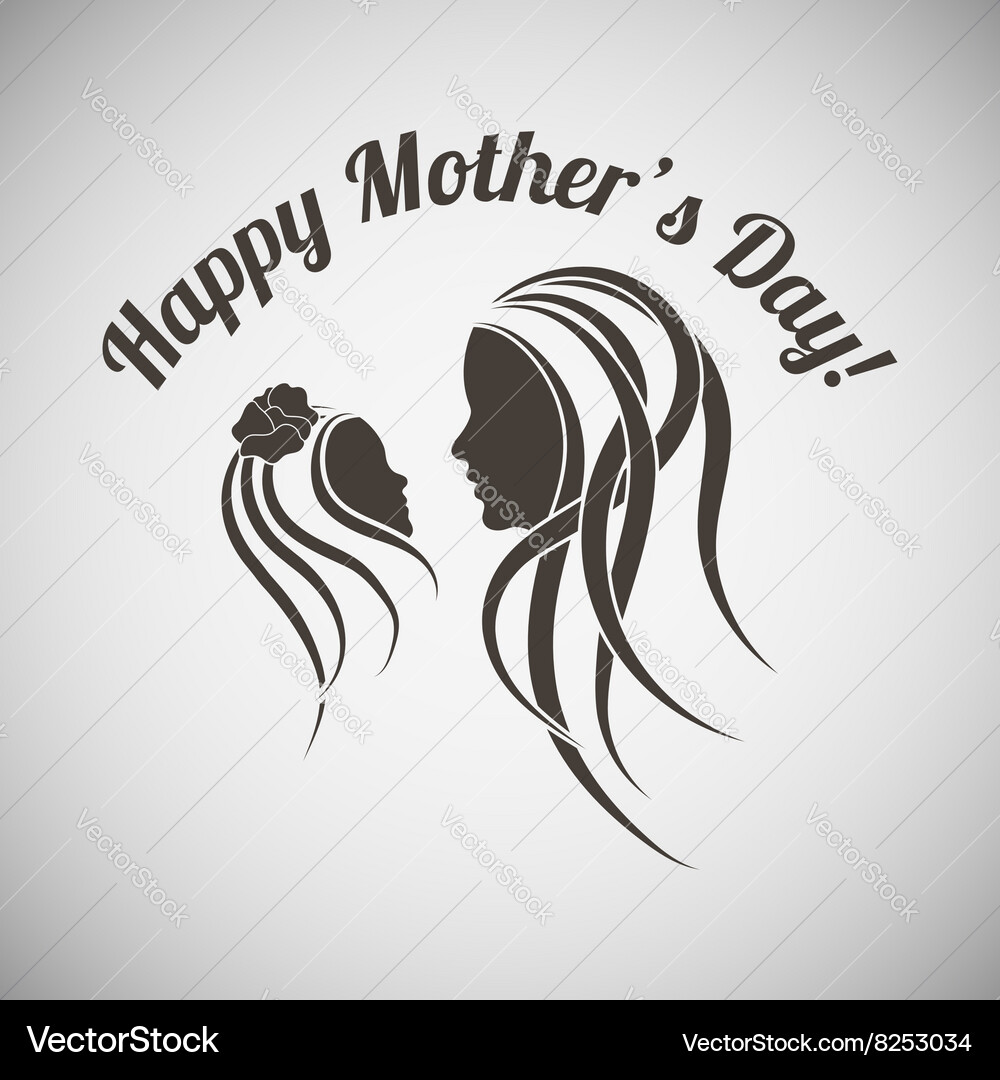 Mothers day emblem Royalty Free Vector Image - VectorStock