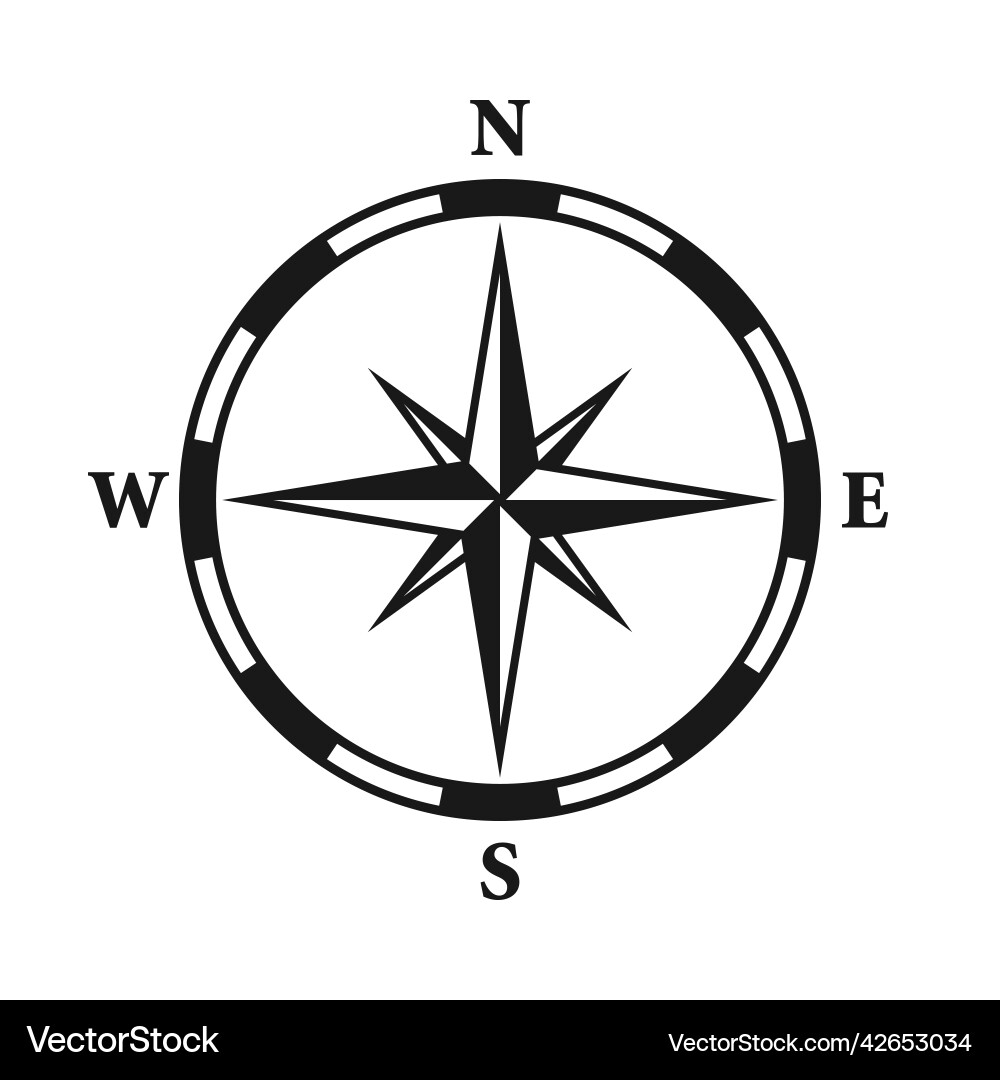 Vintage marine wind rose nautical chart Royalty Free Vector