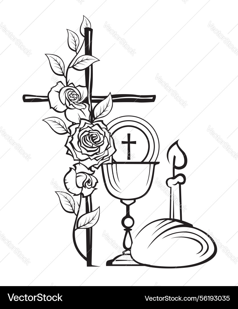Holy communion icon Royalty Free Vector Image - VectorStock