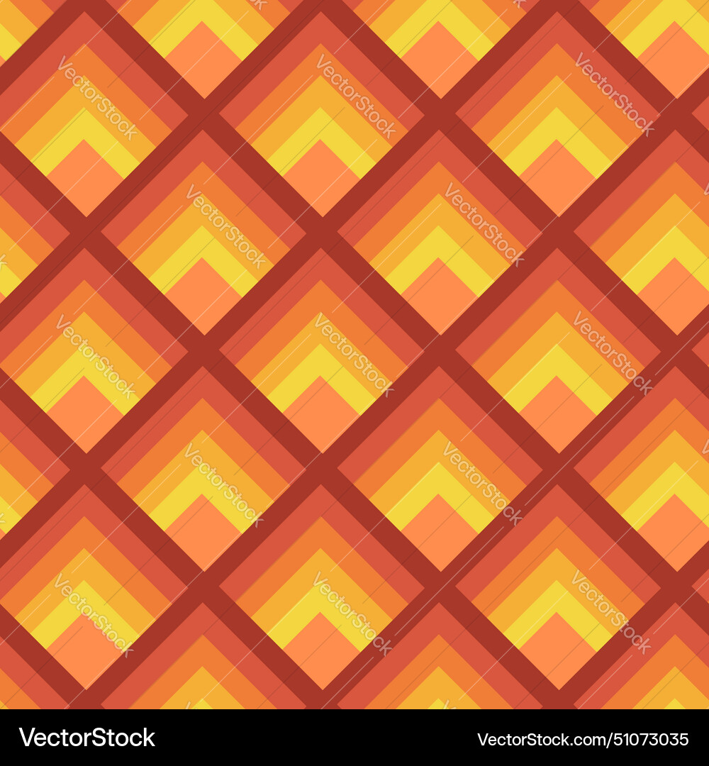 Retro geometric rhombus seamless pattern Vector Image