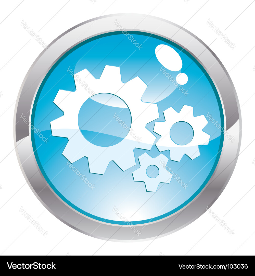 Gear icon Royalty Free Vector Image - VectorStock