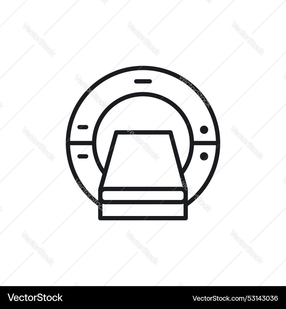 Mri machine icon symbol on white background Vector Image