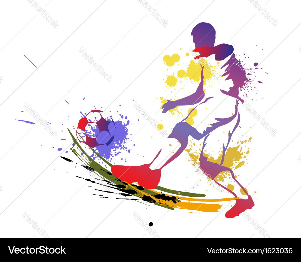 Soccer player Royalty Free Vector Image - VectorStock