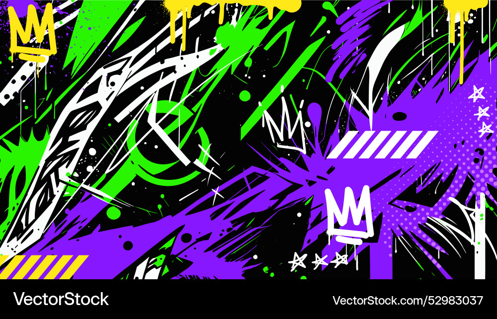 Abstract graffiti background 8 Royalty Free Vector Image