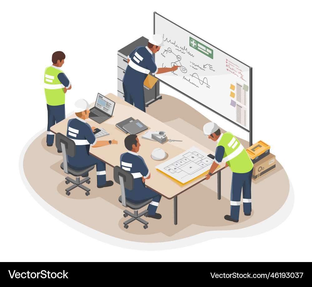 African american black people working Royalty Free Vector