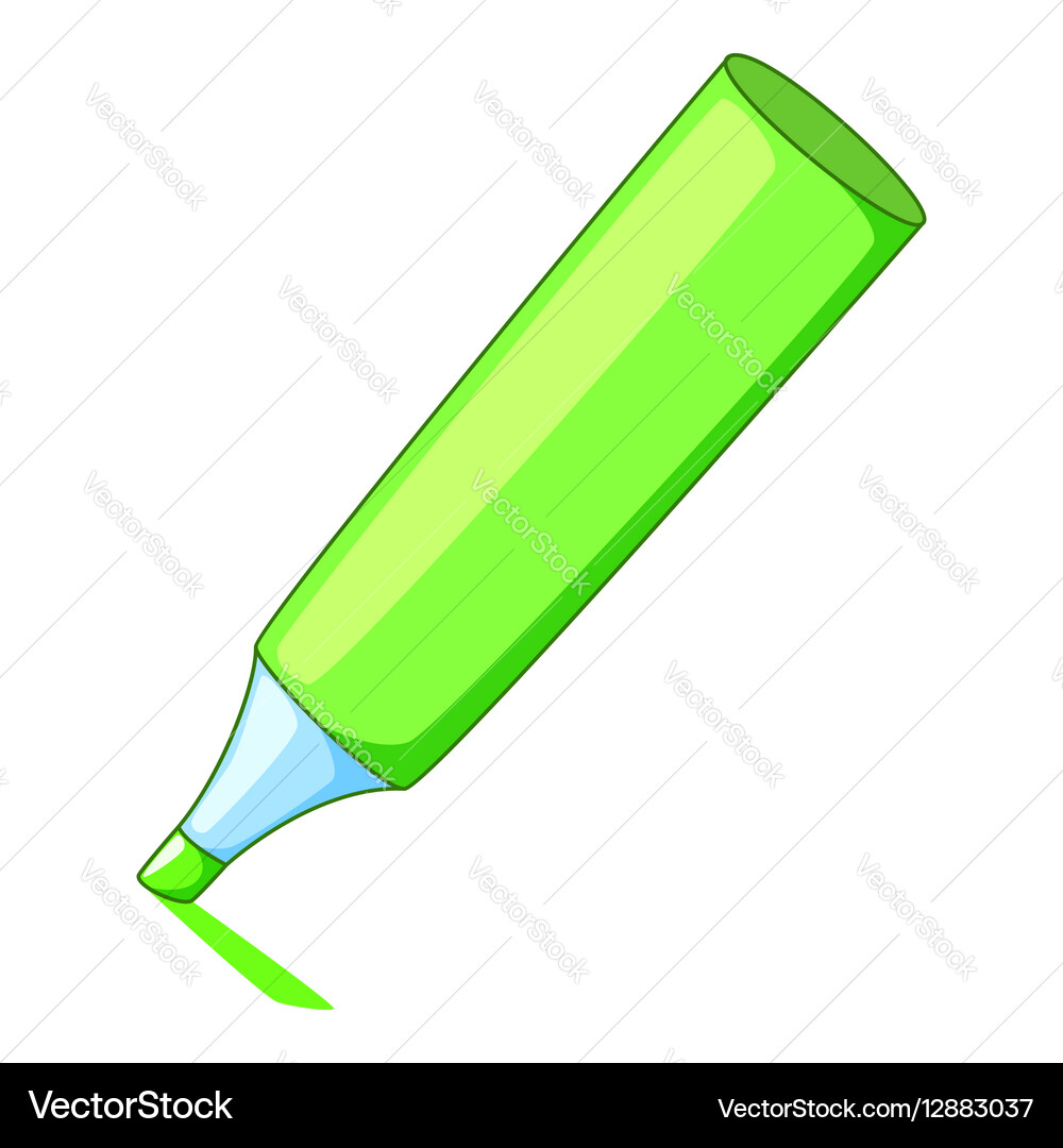 Marker icon cartoon style Royalty Free Vector Image