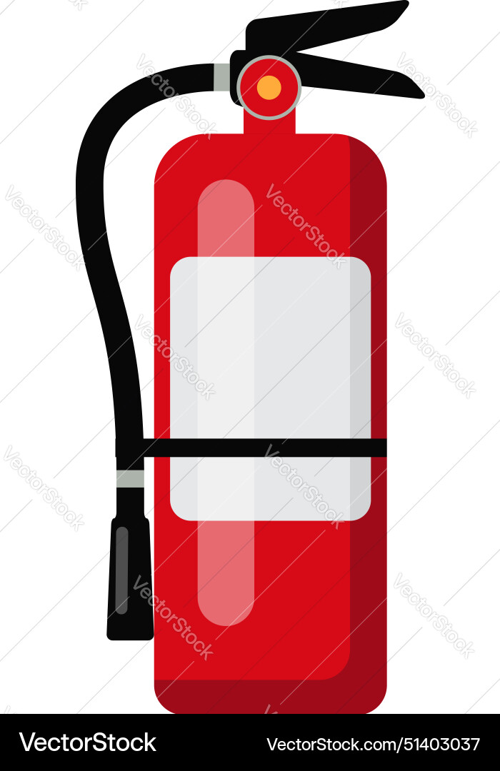 Red fire extinguisher Royalty Free Vector Image