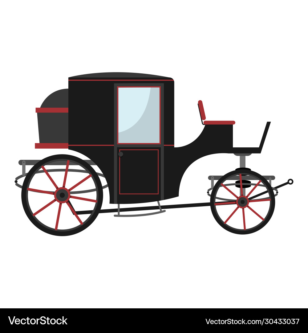 Retro carriage Royalty Free Vector Image - VectorStock