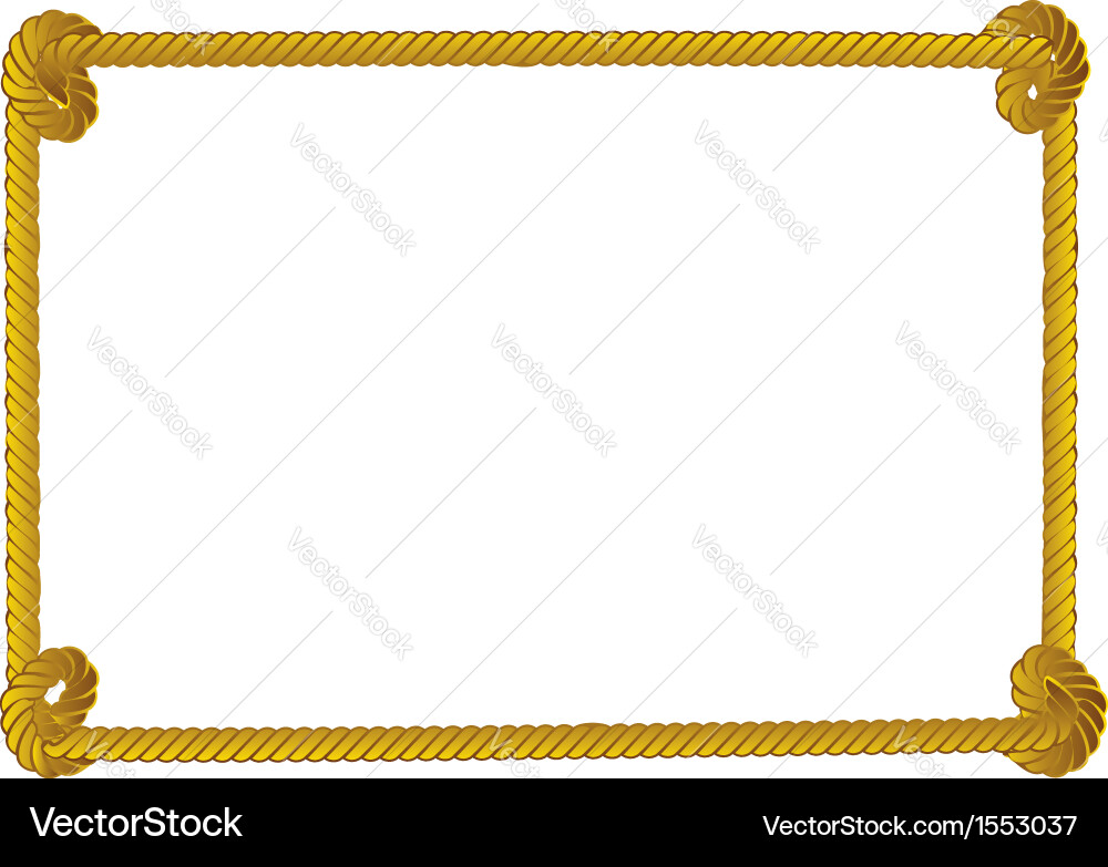 Rope border Royalty Free Vector Image - VectorStock