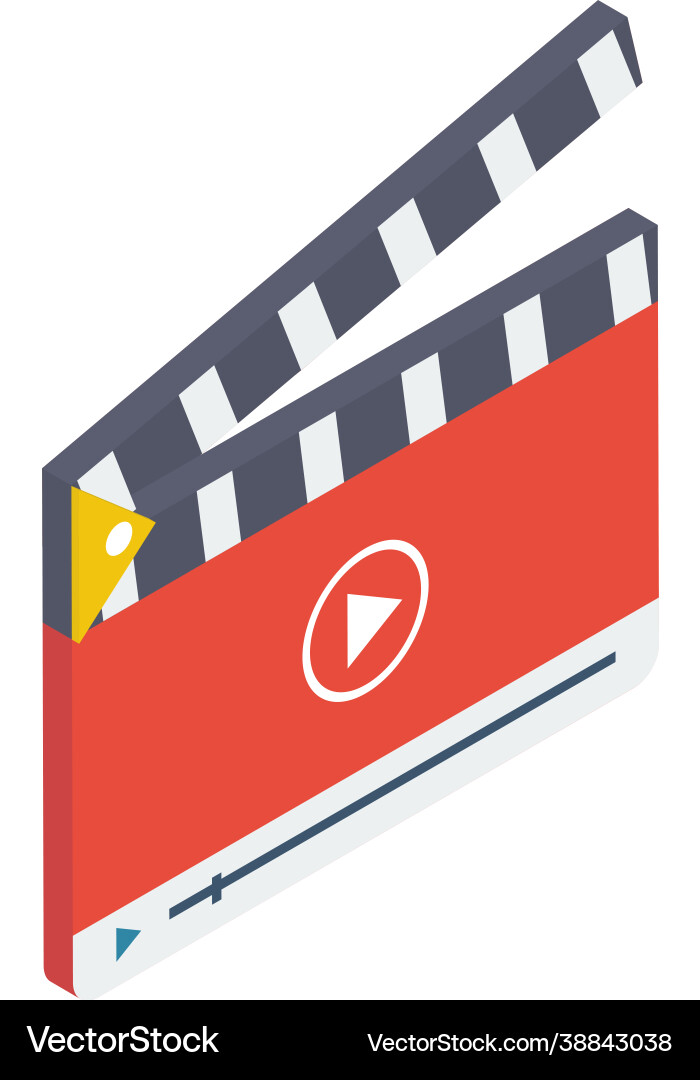 Clapper board Royalty Free Vector Image - VectorStock