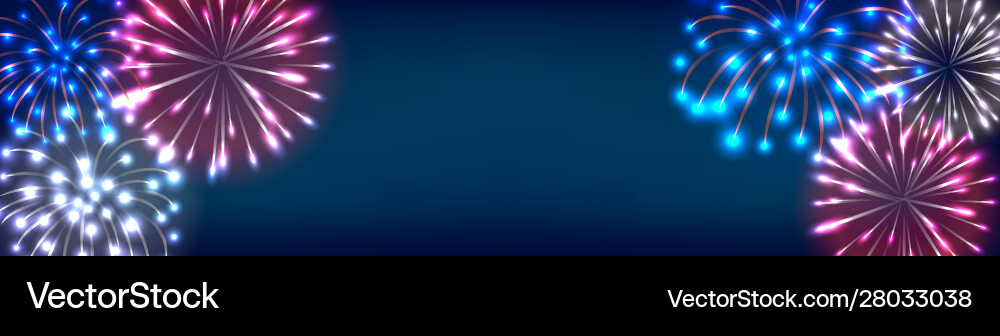 Fireworks background Royalty Free Vector Image