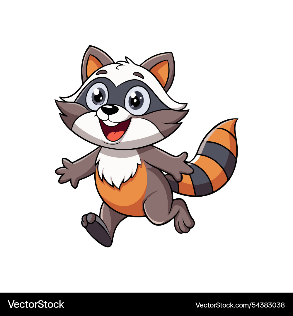 Funny raccoon image Royalty Free Vector Image - VectorStock