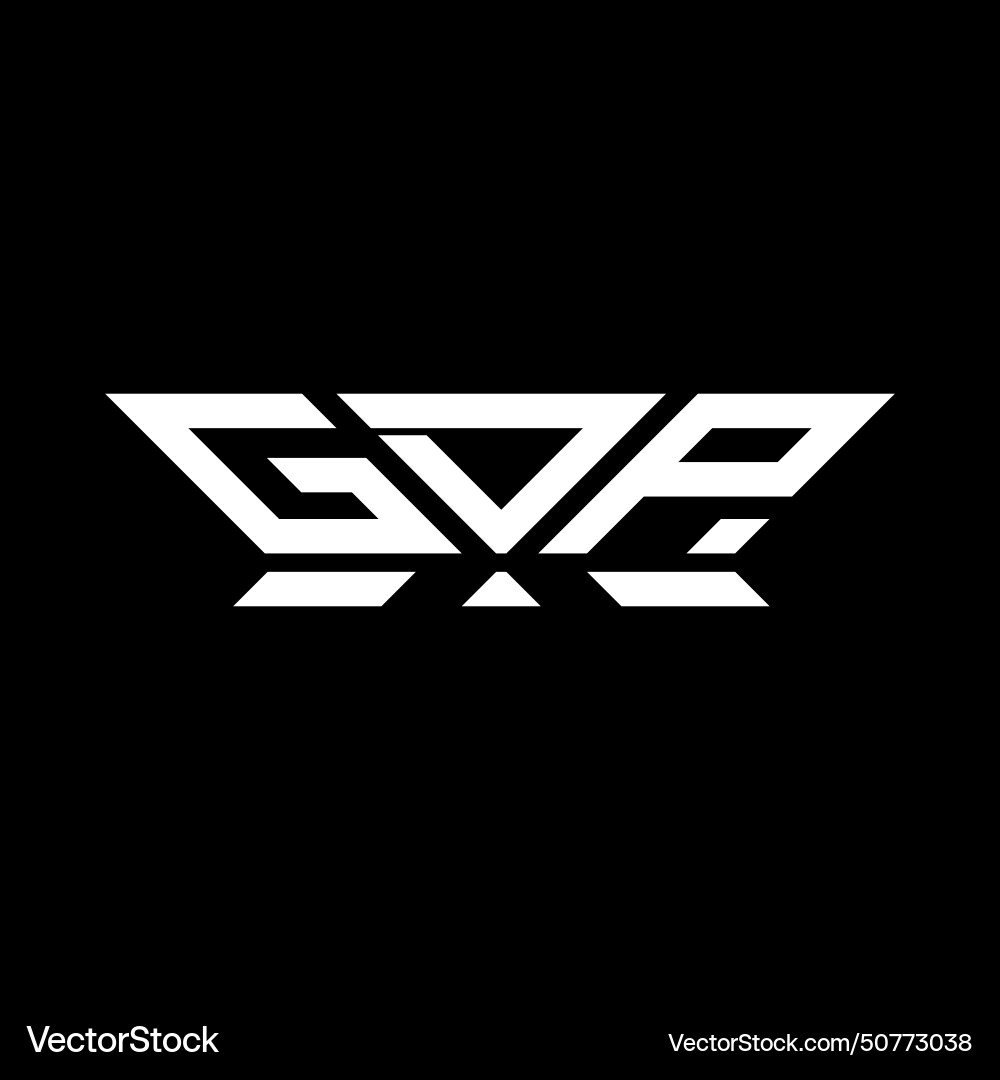 Gdp letter logo design simple and modern Vector Image