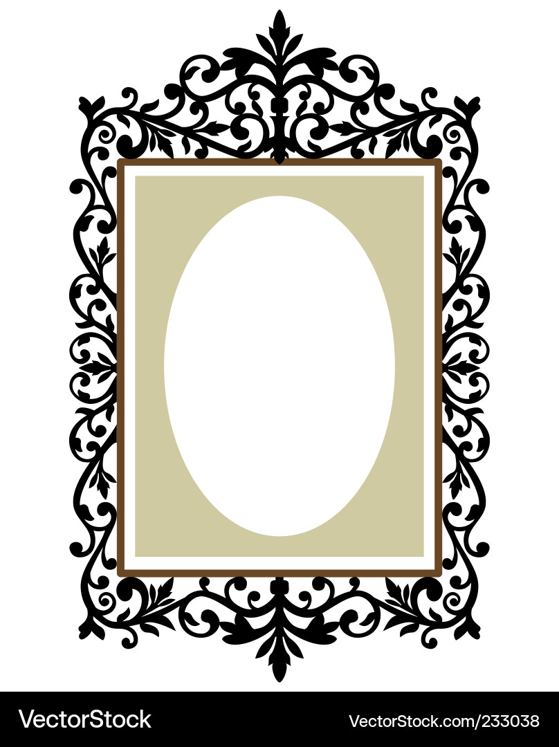 Ornate frame Royalty Free Vector Image - VectorStock