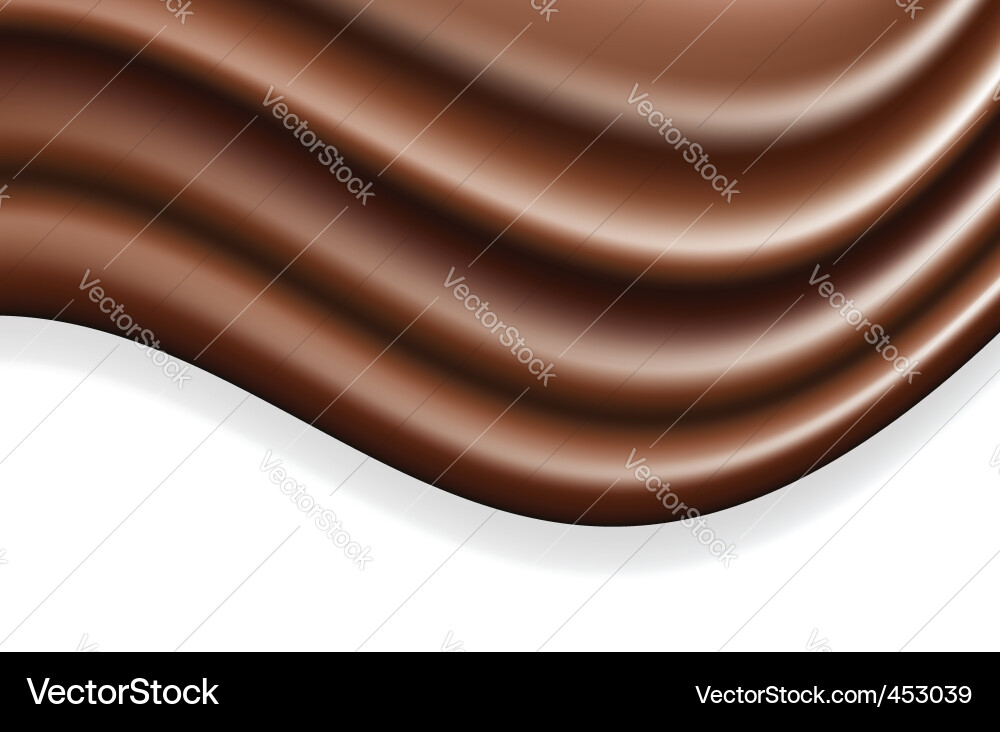 Chocolate wave Royalty Free Vector Image - VectorStock