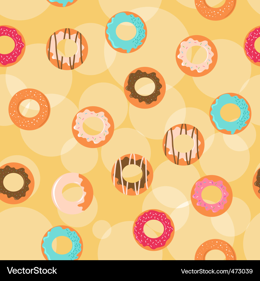 Donuts background Royalty Free Vector Image - VectorStock