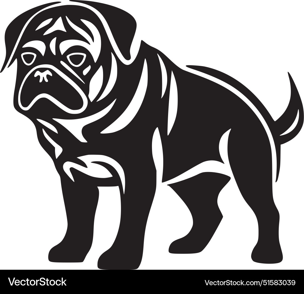 Pug - high quality logo ideal for t-shirt Vector Image
