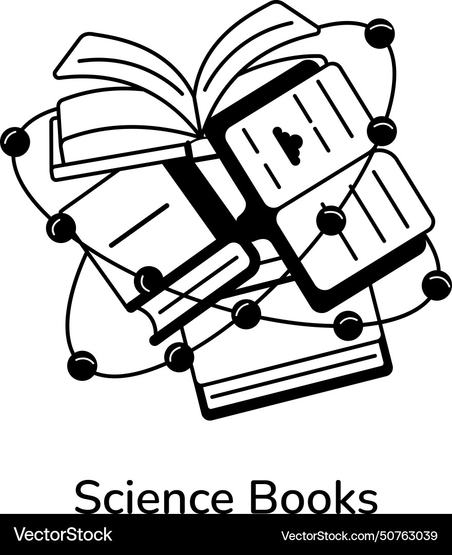 Science books Royalty Free Vector Image - VectorStock