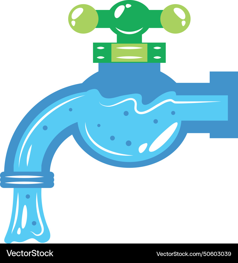 Water day tap Royalty Free Vector Image - VectorStock