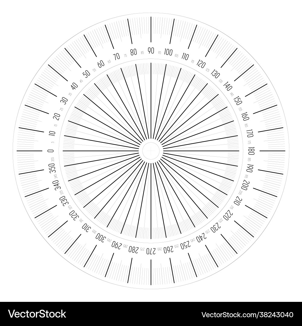 Protractor Actual Size When Printed