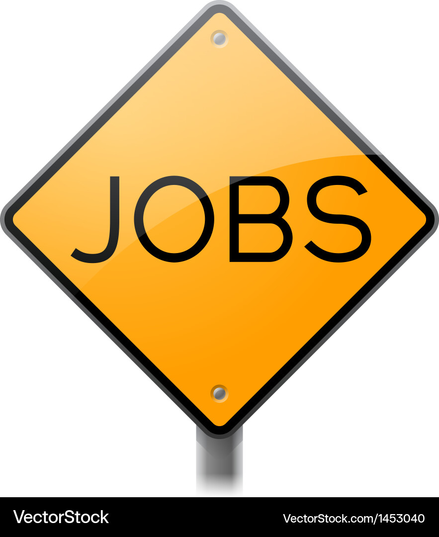 Jobs sign Royalty Free Vector Image - VectorStock