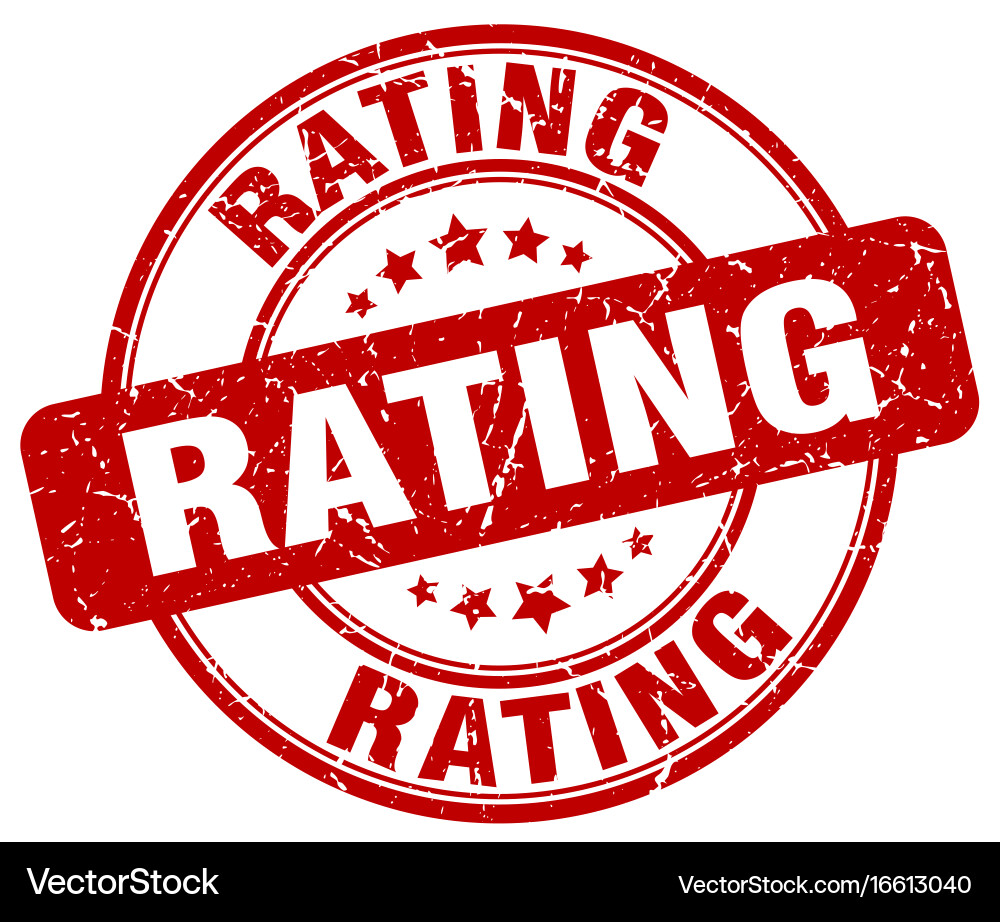 Rating stamp Royalty Free Vector Image - VectorStock