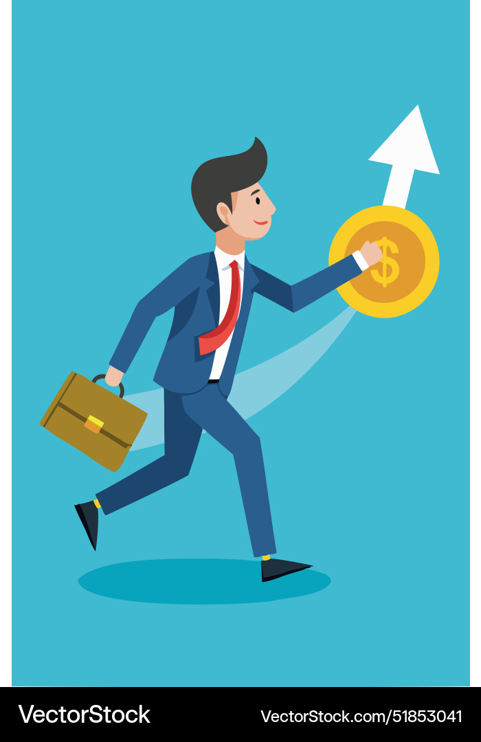 Business growth ppc marketing graphic Royalty Free Vector