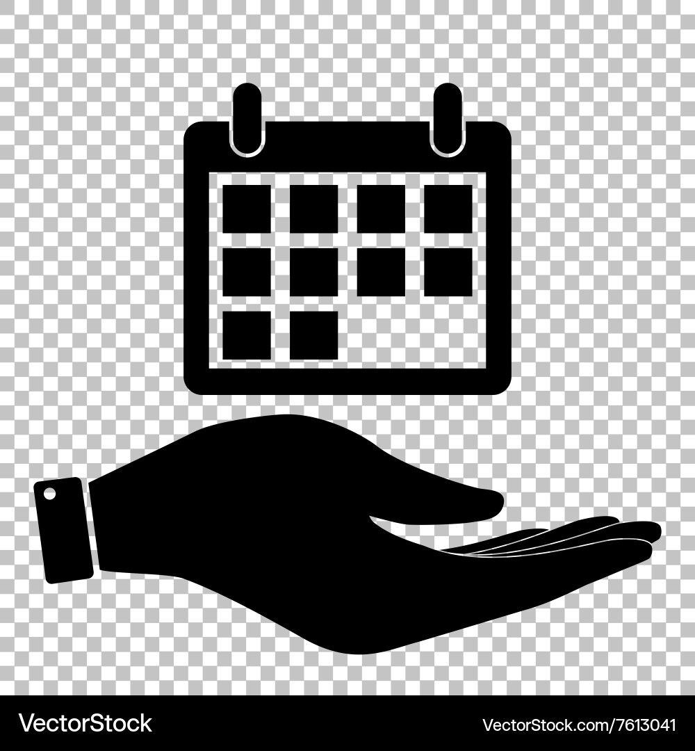 Calendar sign save or protect symbol Royalty Free Vector