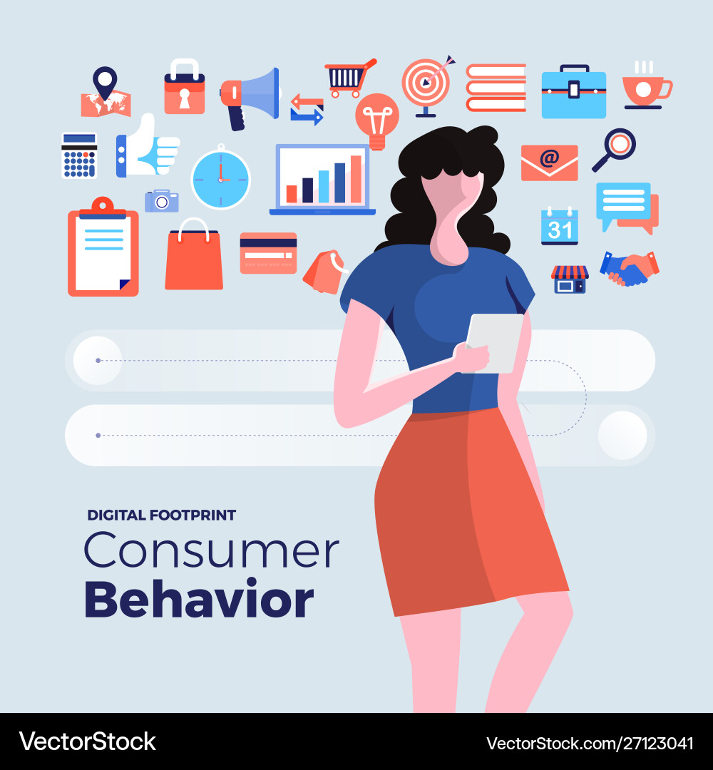 Digital Footprint Analysis Royalty Free Vector Image