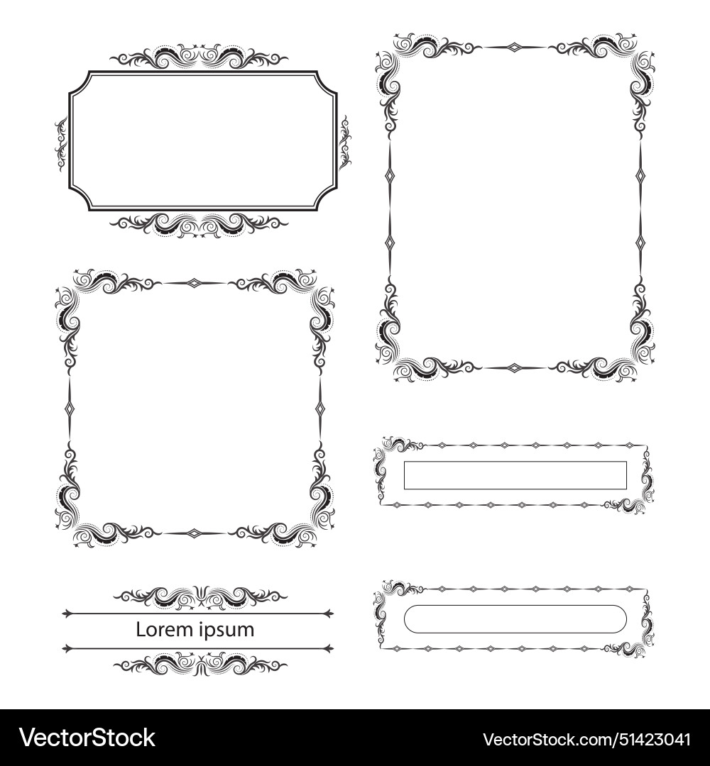 Frme border Royalty Free Vector Image - VectorStock