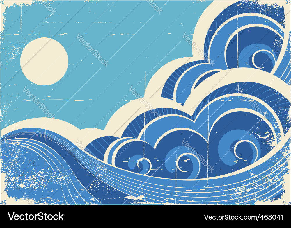 Waves Royalty Free Vector Image - VectorStock