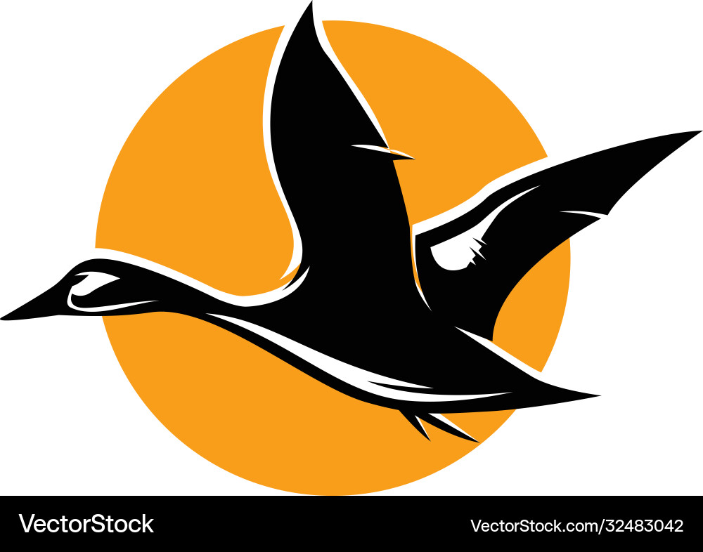Duck Logo Concept Royalty Free Vector Image - VectorStock