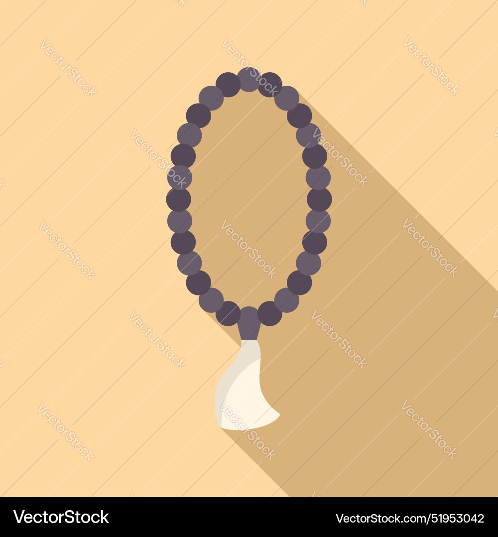 Islamic prayer beads tasbih or misbaha showing Vector Image