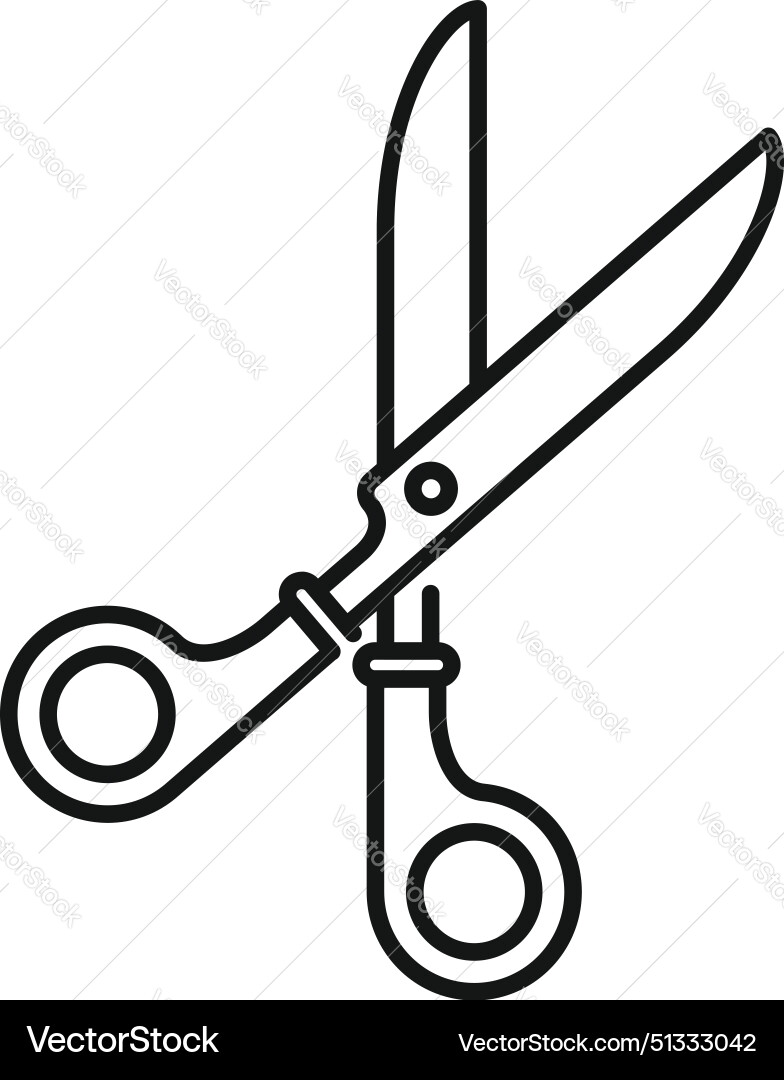 Open scissors Royalty Free Vector Image - VectorStock