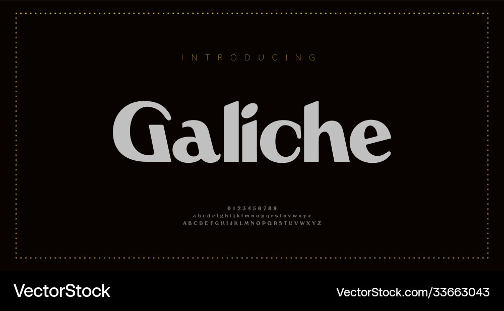 Elegant alphabet letters classic lettering Vector Image