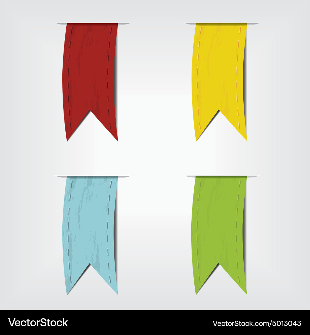 Set of ribbons Royalty Free Vector Image - VectorStock