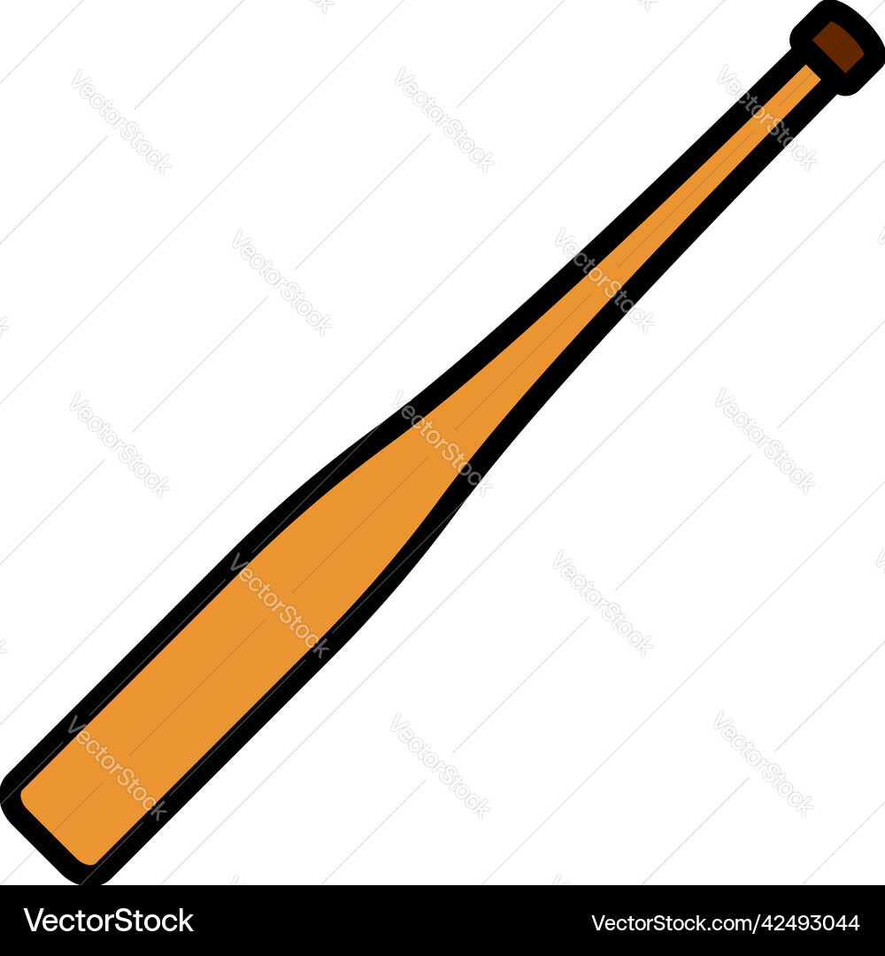 Baseball bat icon Royalty Free Vector Image - VectorStock