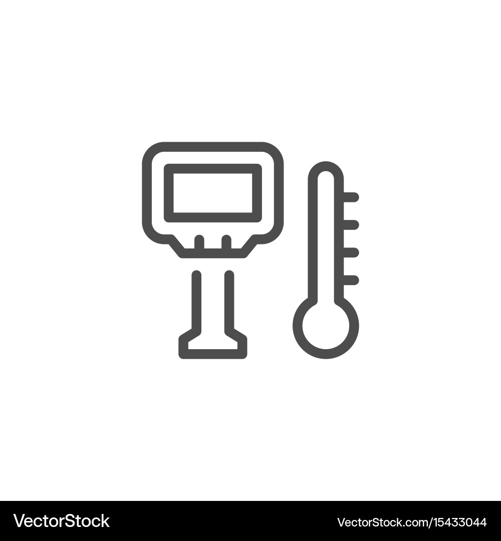 Thermal imager line icon Royalty Free Vector Image