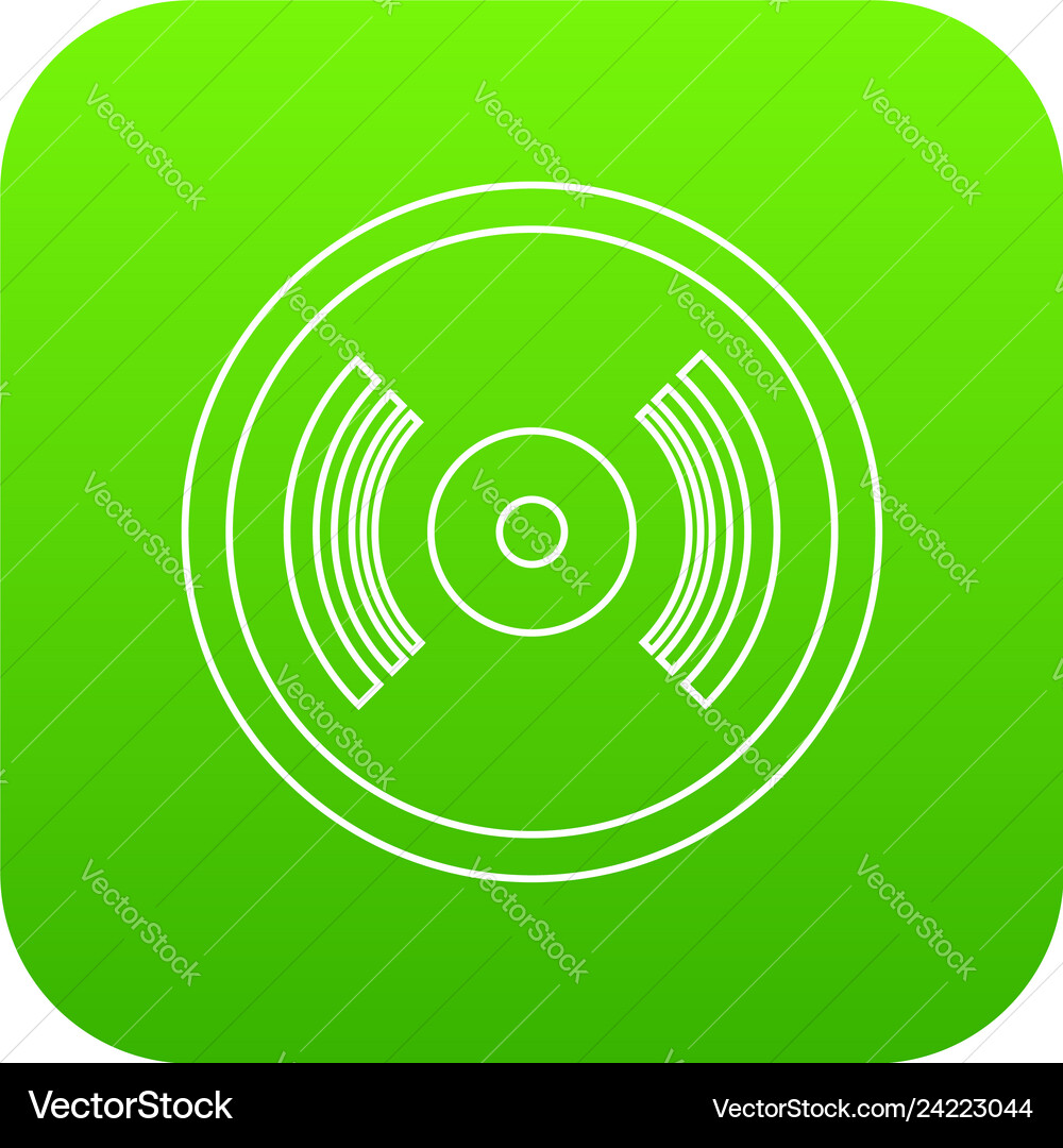Vinyl record icon outline style Royalty Free Vector Image