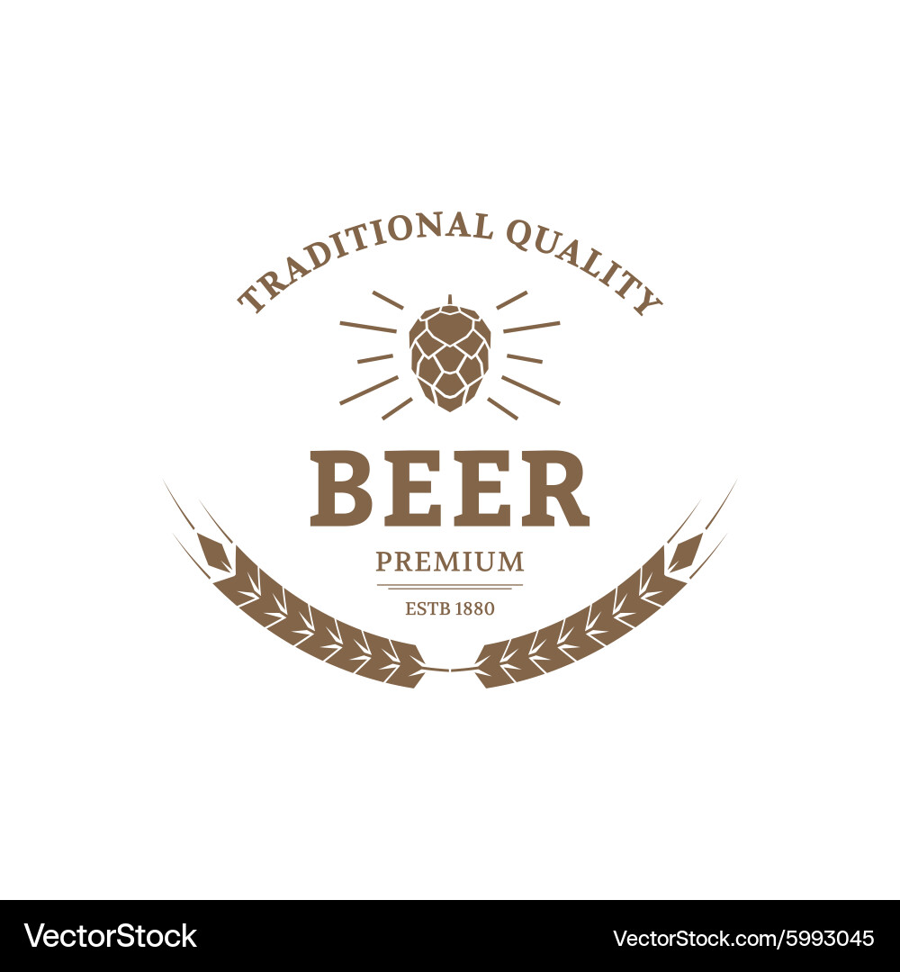 Beer logo Royalty Free Vector Image - VectorStock