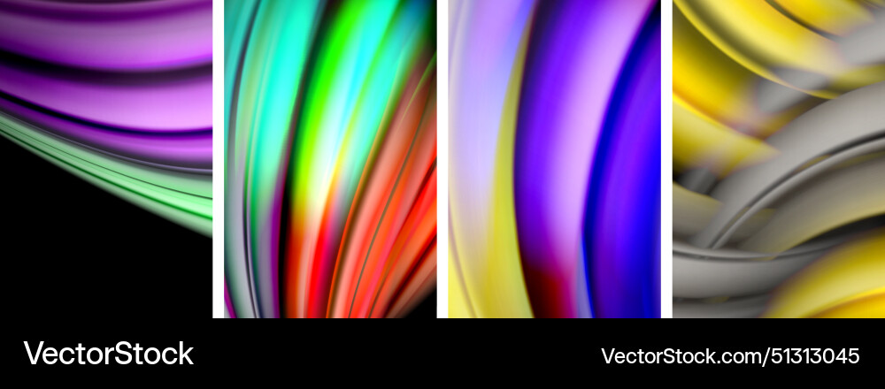 Blurred color line backgrounds Royalty Free Vector Image