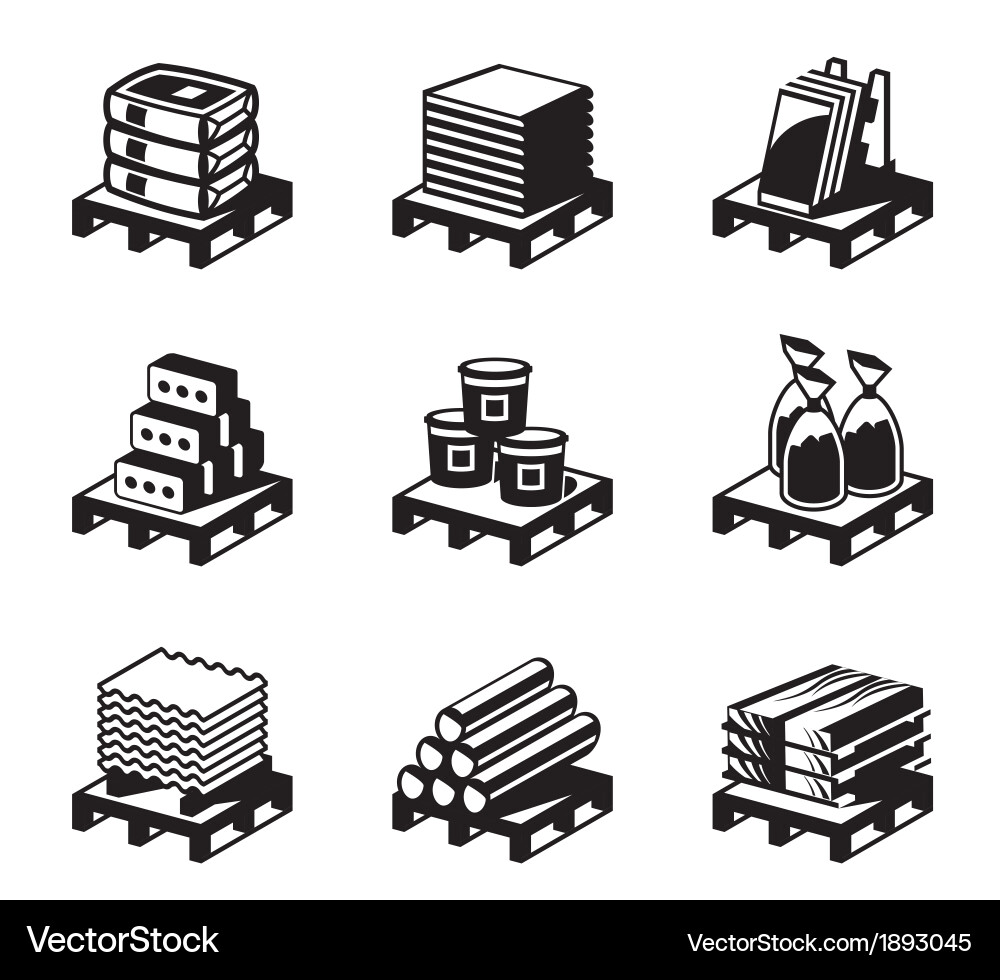 Building and construction materials Royalty Free Vector