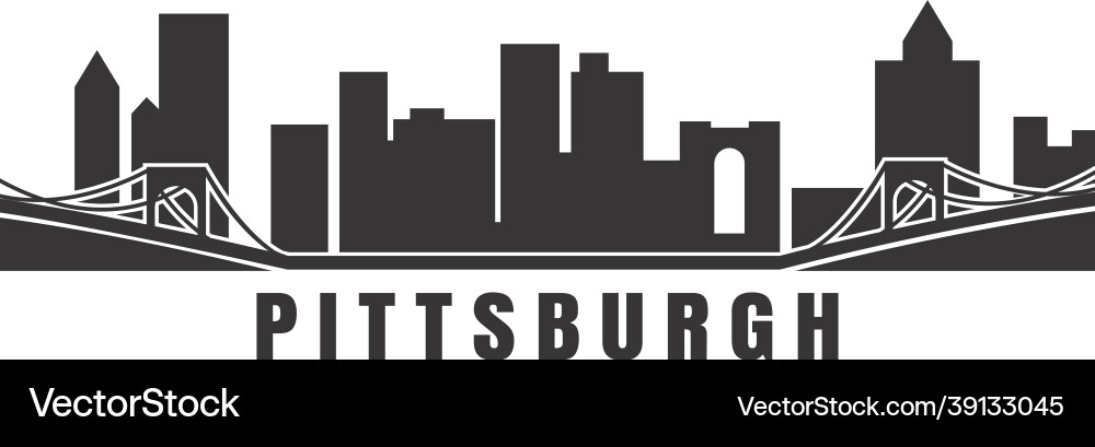 Pittsburgh Skyline Royalty Free Vector Image - VectorStock
